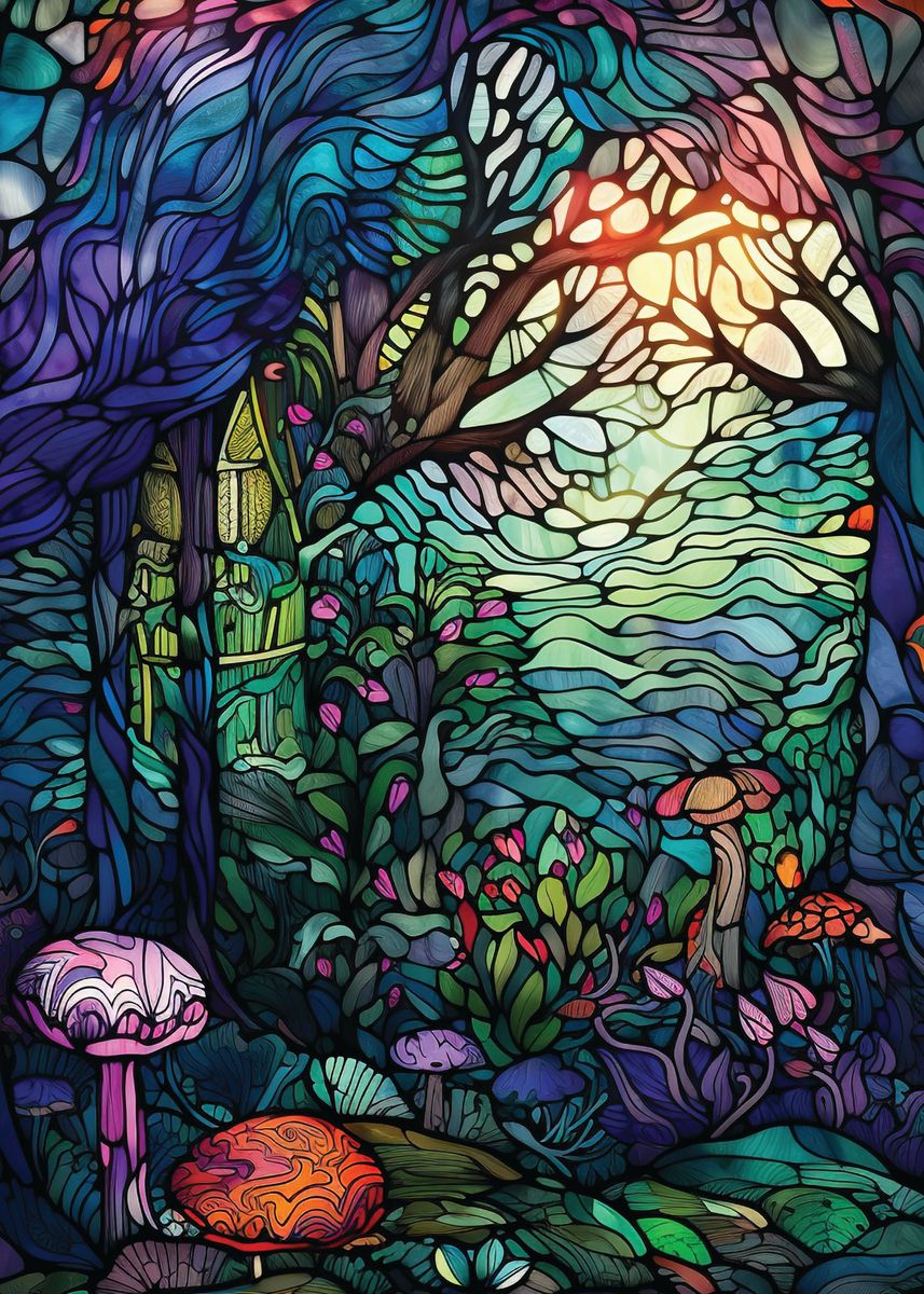 'Mystic' Poster, picture, metal print, paint by ExtremeArtists | Displate