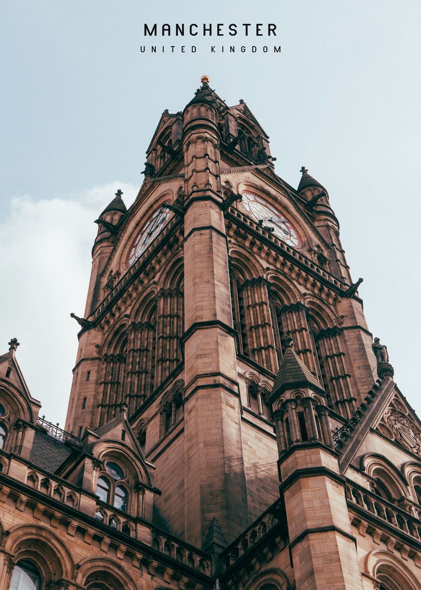 'Manchester ' Poster, picture, metal print, paint by Big City | Displate