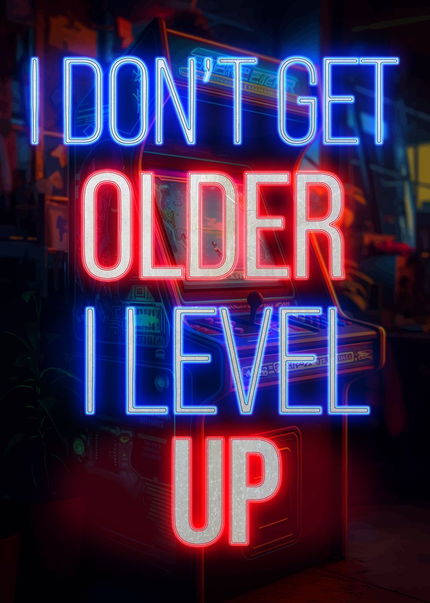 'Gaming Gamer Neon Poster' Poster, picture, metal print, paint by Neon ...