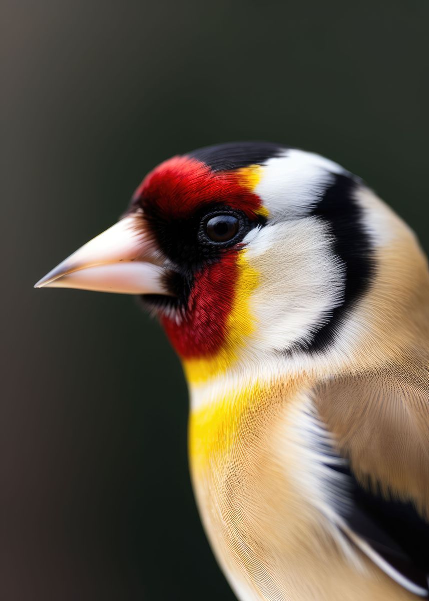 'Elegant Gold Finch' Poster, picture, metal print, paint by mcmtdesigns ...
