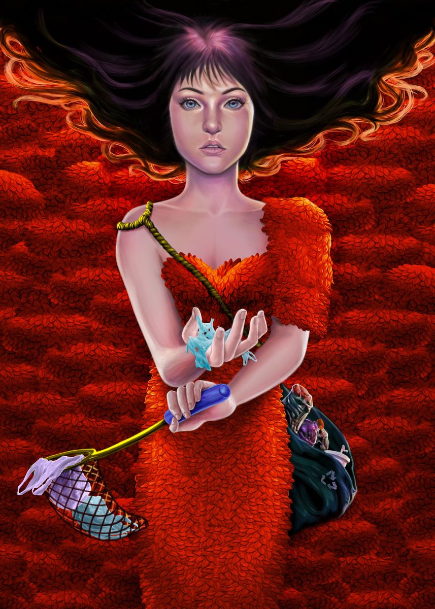 'Clean Warrior' Poster, picture, metal print, paint by Chris Barcelona ...