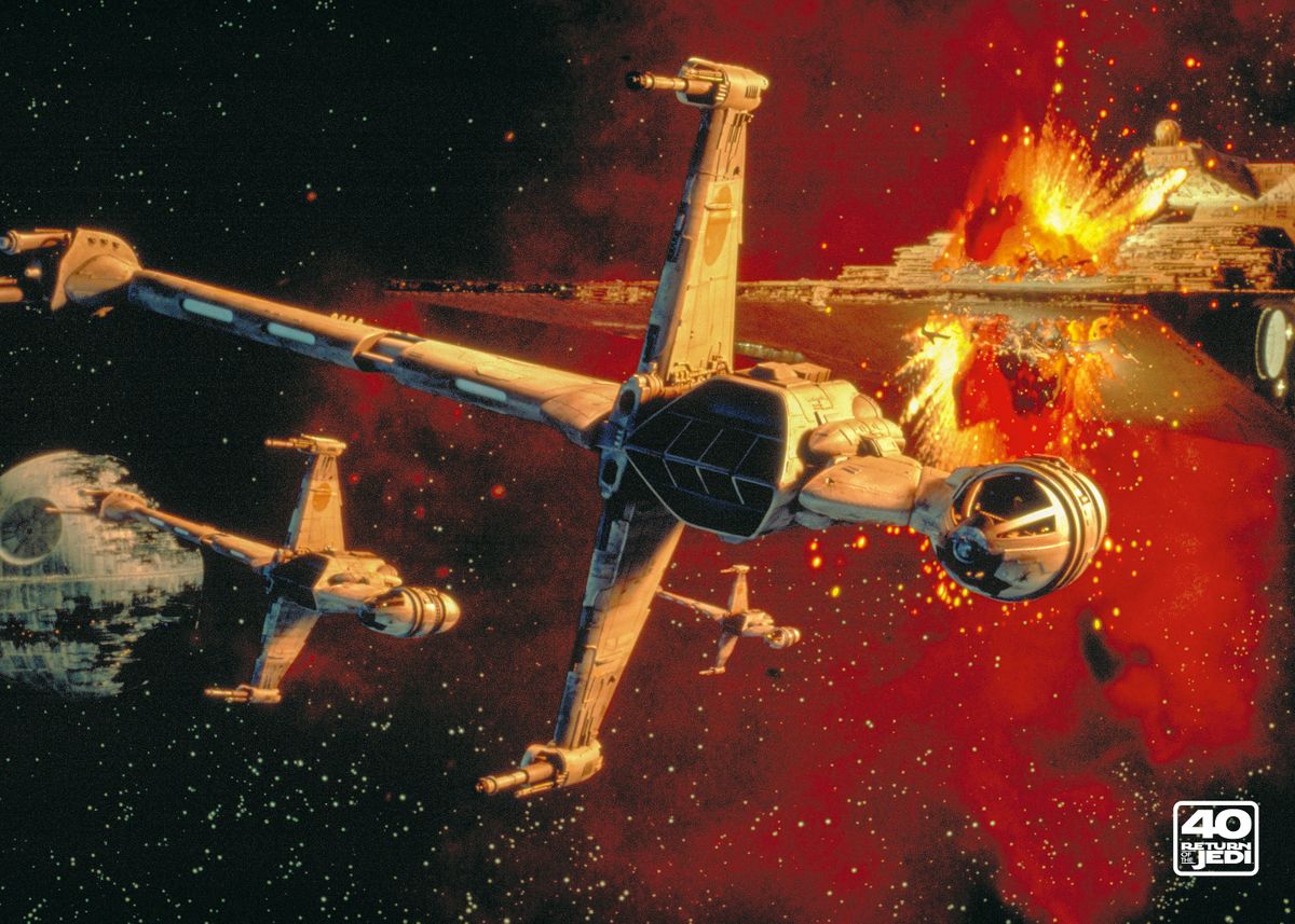 'Battle of Endor' Poster by Star Wars | Displate