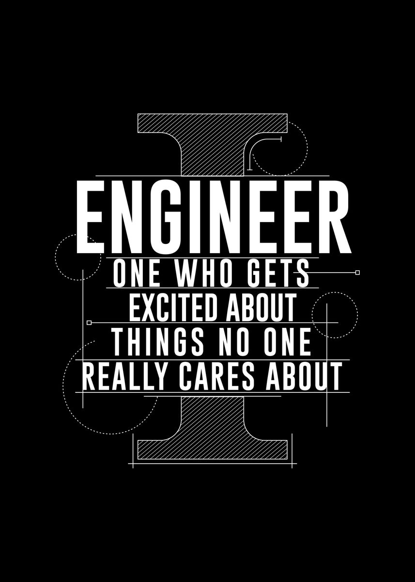 'Engineer' Poster, picture, metal print, paint by ZS C O M M E R C E ...