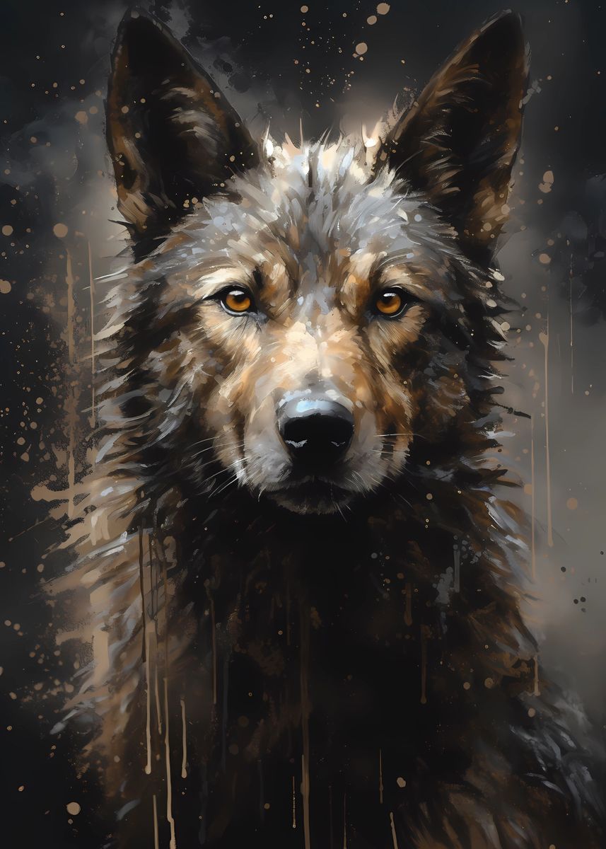 'Siberian Husky Dog' Poster by Adam Decor | Displate