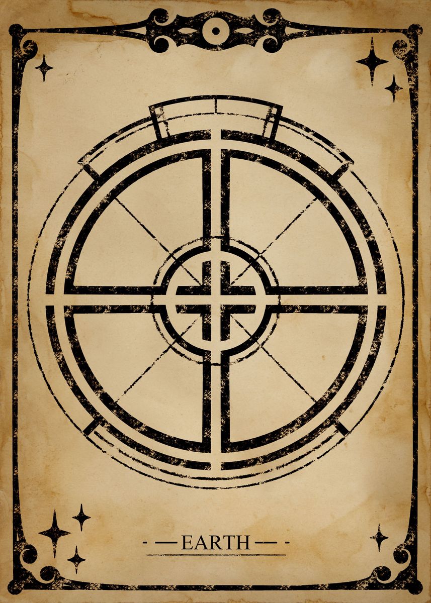 'Earth' Poster, picture, metal print, paint by Geometrical Helianthus ...