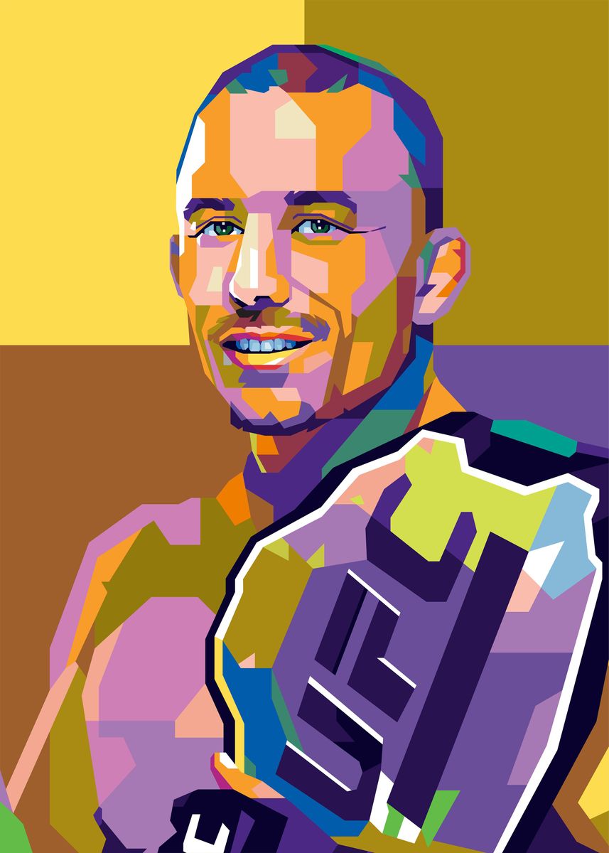'Georges StPierre ' Poster by Indra | Displate