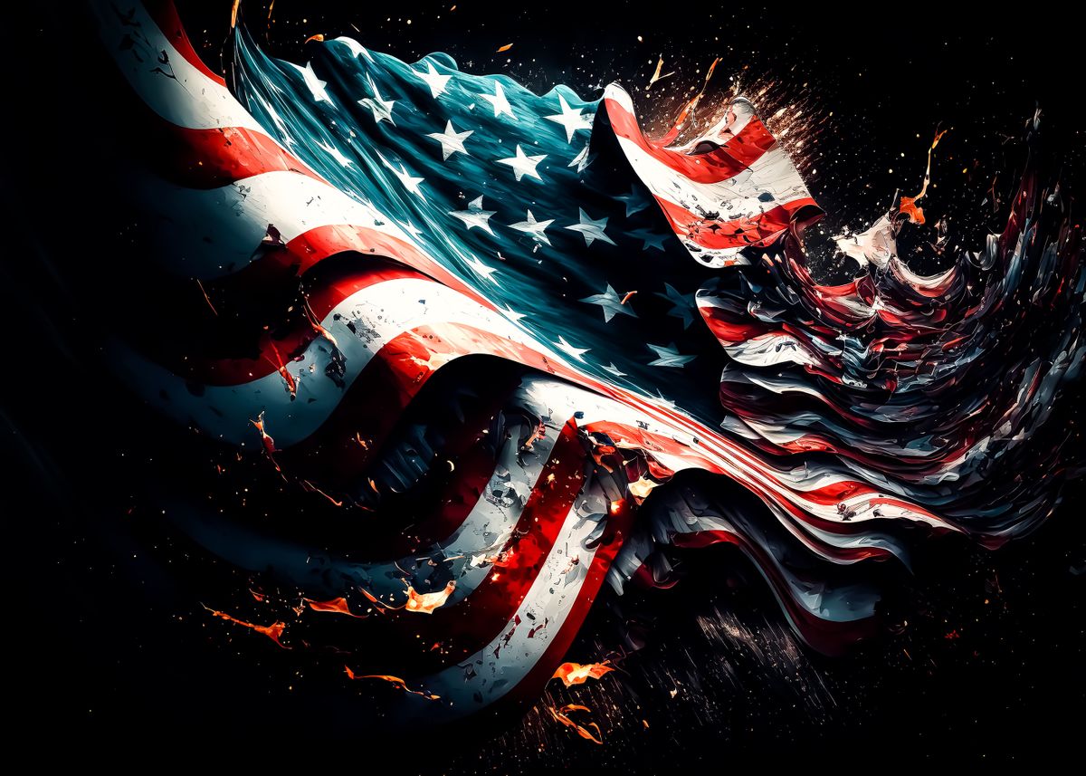 'american flag' Poster by AlycePreston | Displate