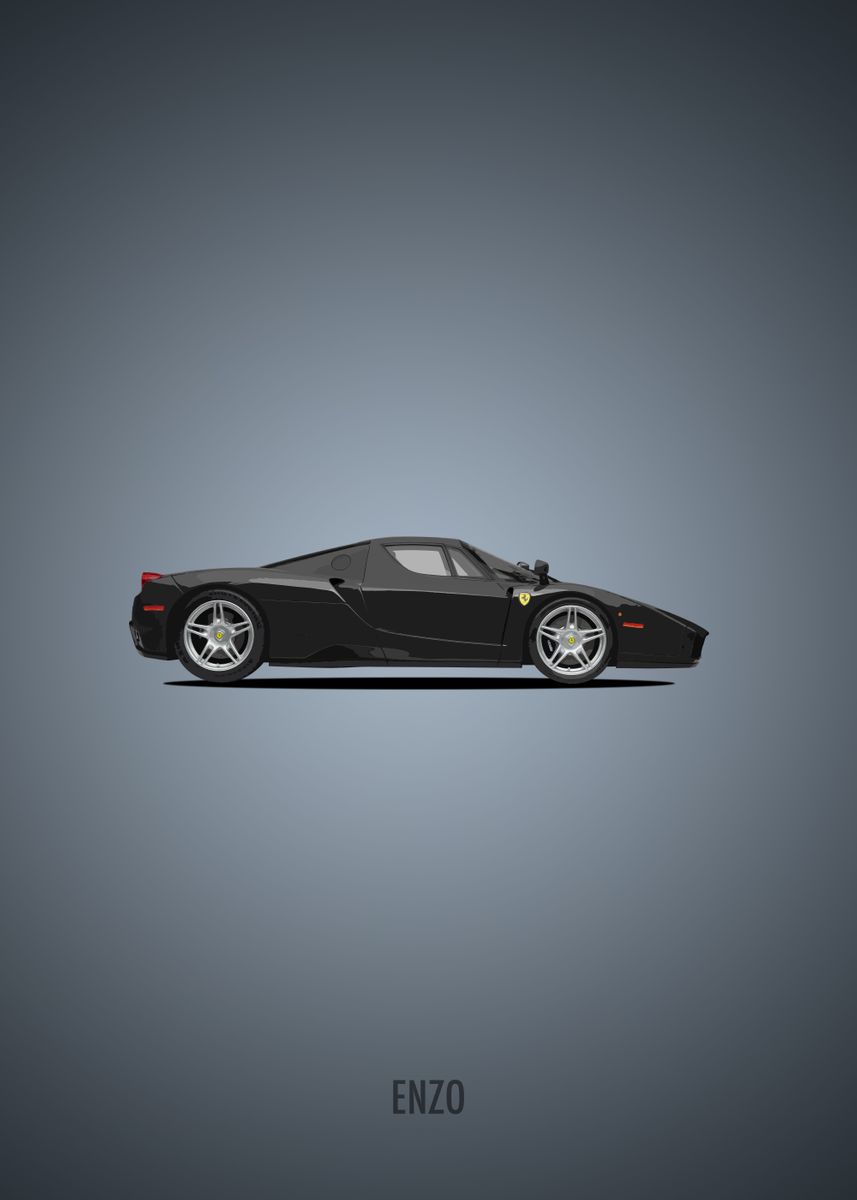 'Ferrari Enzo' Poster, picture, metal print, paint by Full Throttle Art ...