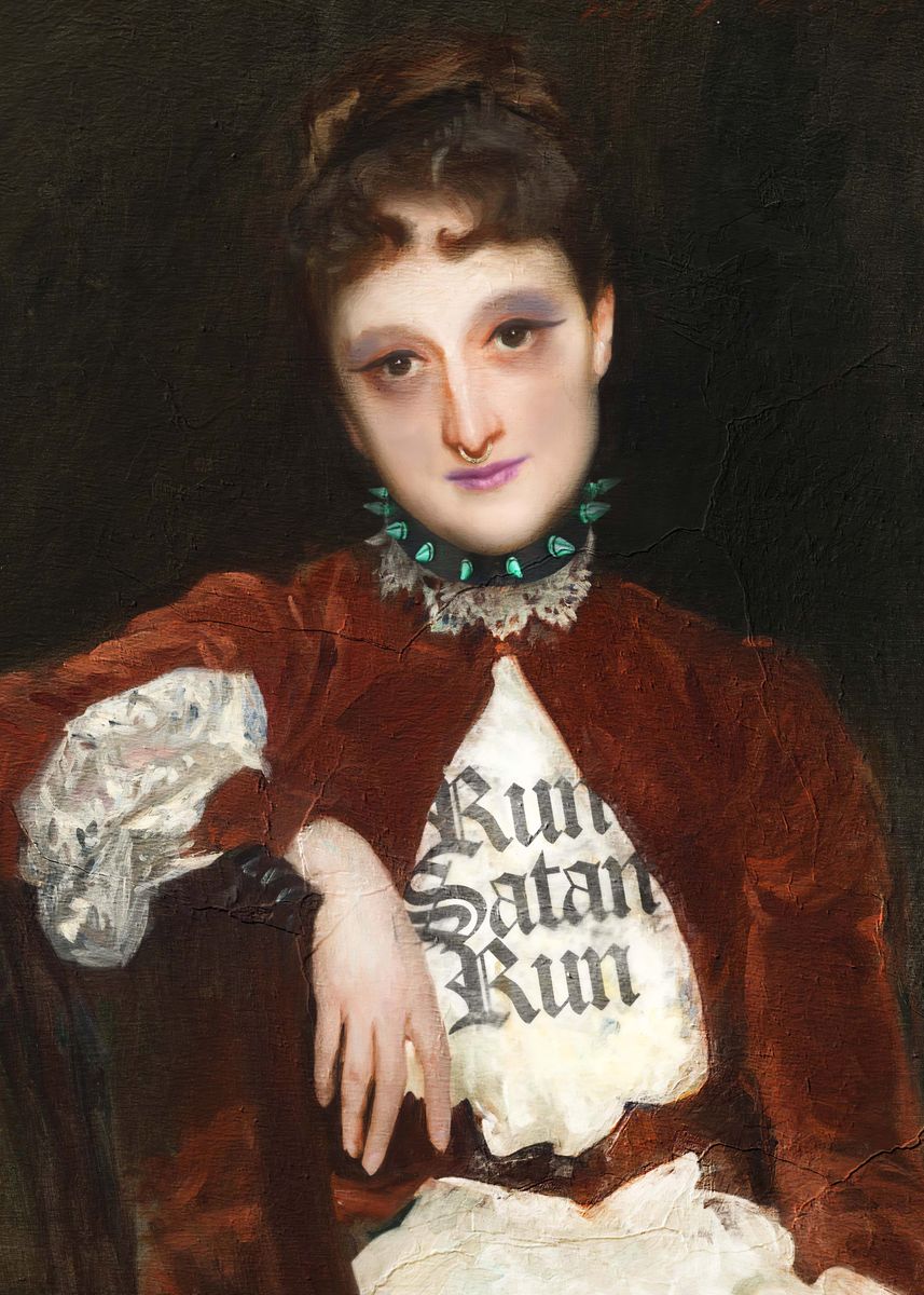 'Emo Diva' Poster, picture, metal print, paint by Goldenplanetprints ...