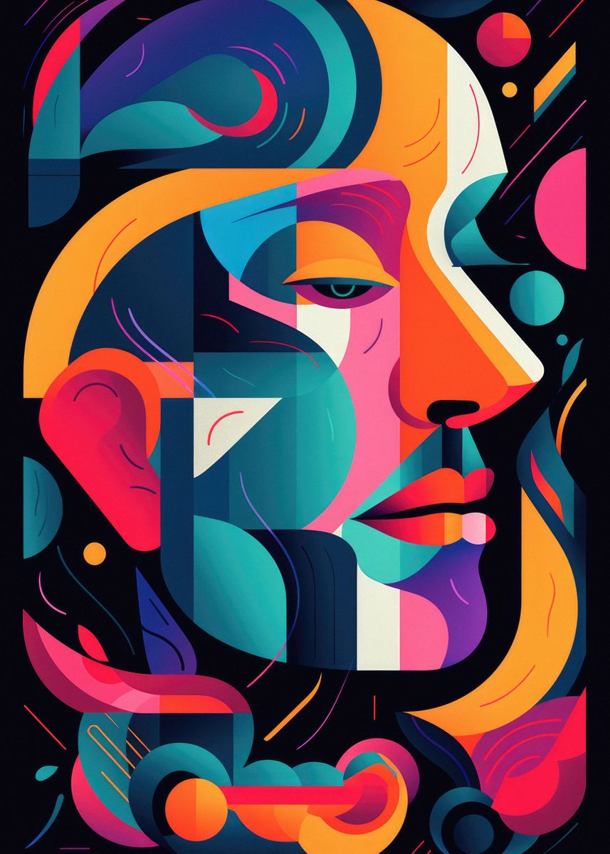 'Vibrant and Expressive' Poster, picture, metal print, paint by ...