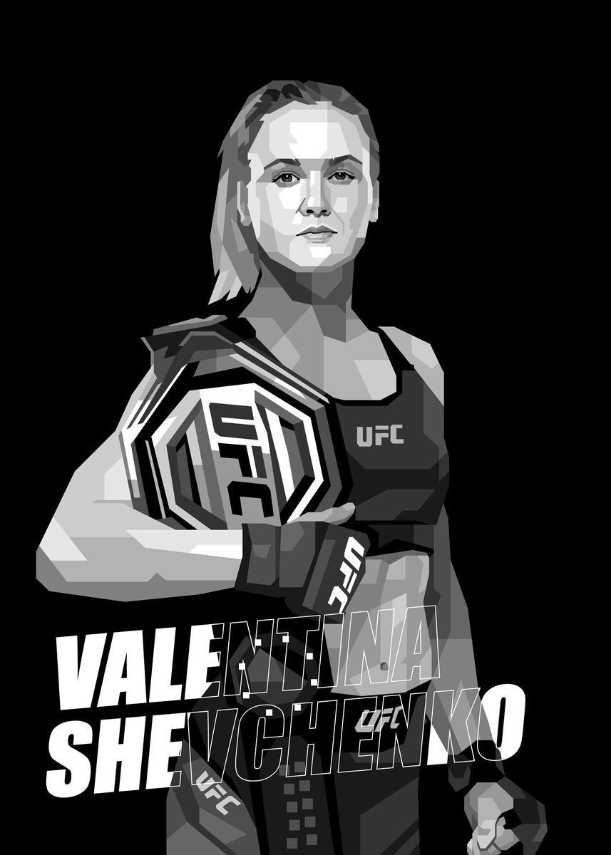 'Valentina Shevchenko' Poster, picture, metal print, paint by Indra ...