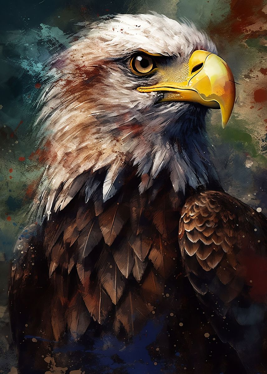 'Eagle Proud' Poster, picture, metal print, paint by ...