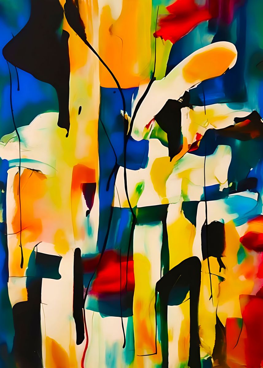 'ABSTRACT PAINTING ART' Poster, picture, metal print, paint by ...