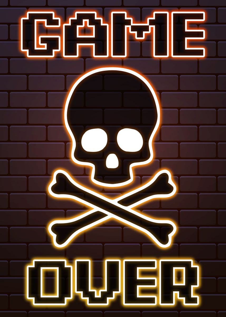 'Gaming Gamer Poster Neon' Poster, picture, metal print, paint by Neon ...