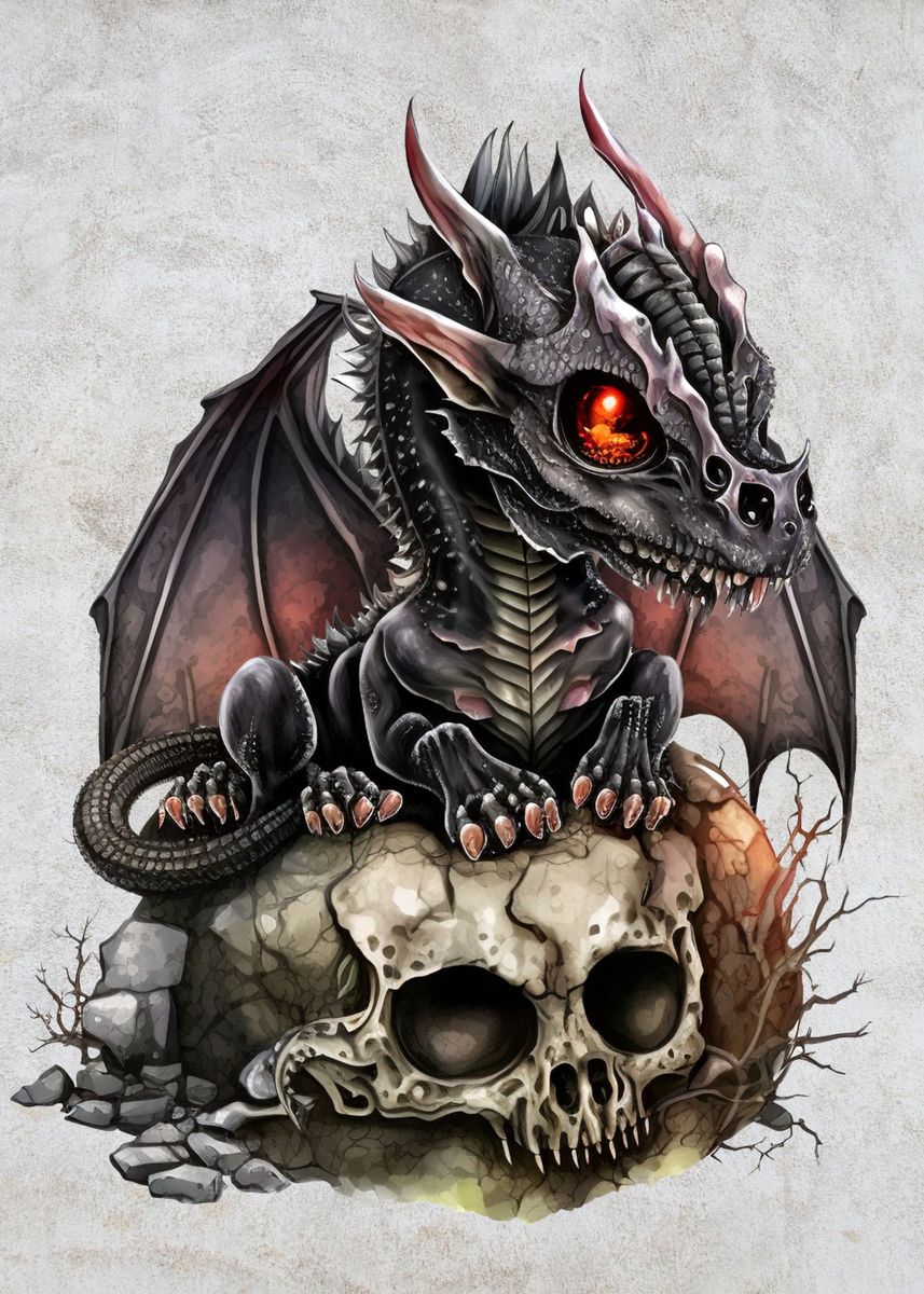 'Midnight Inferno' Poster, picture, metal print, paint by TESSERACT 07 ...