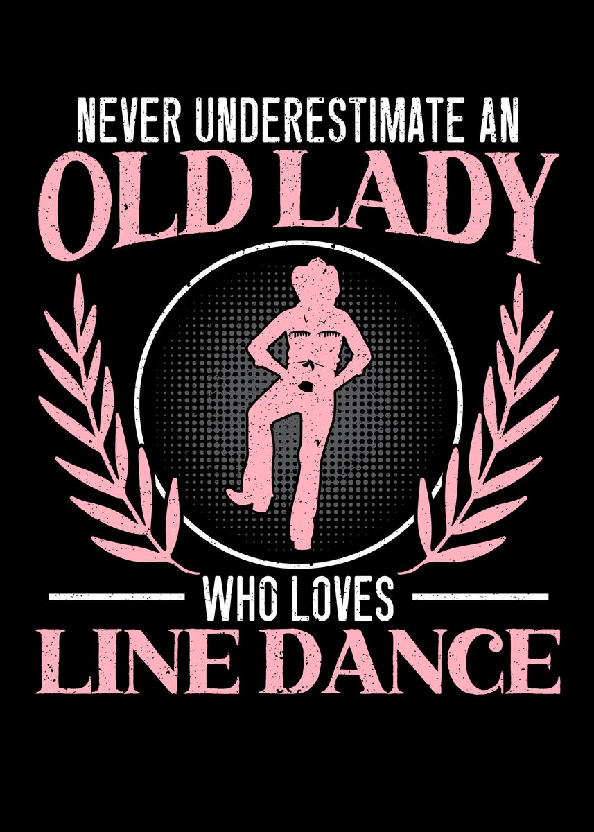 'Line Dancing' Poster, picture, metal print, paint by NAO | Displate
