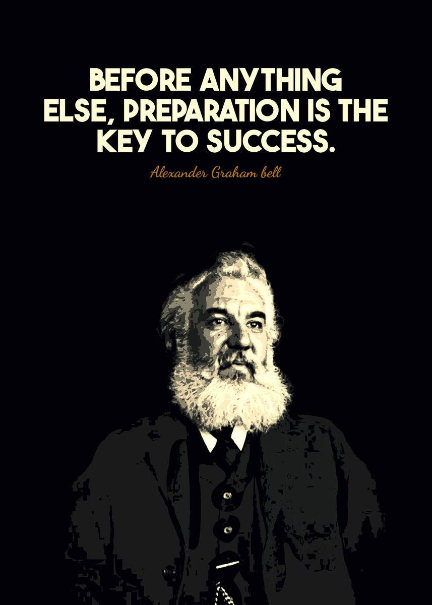 'quote Alexander Graham bel' Poster by ocill | Displate