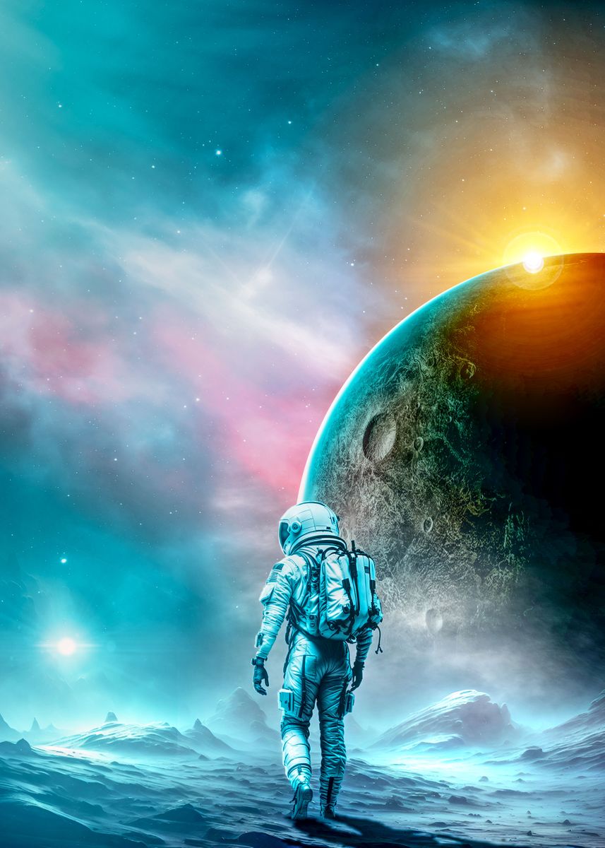 'A walk into the Unknown' Poster, picture, metal print, paint by Arts ...