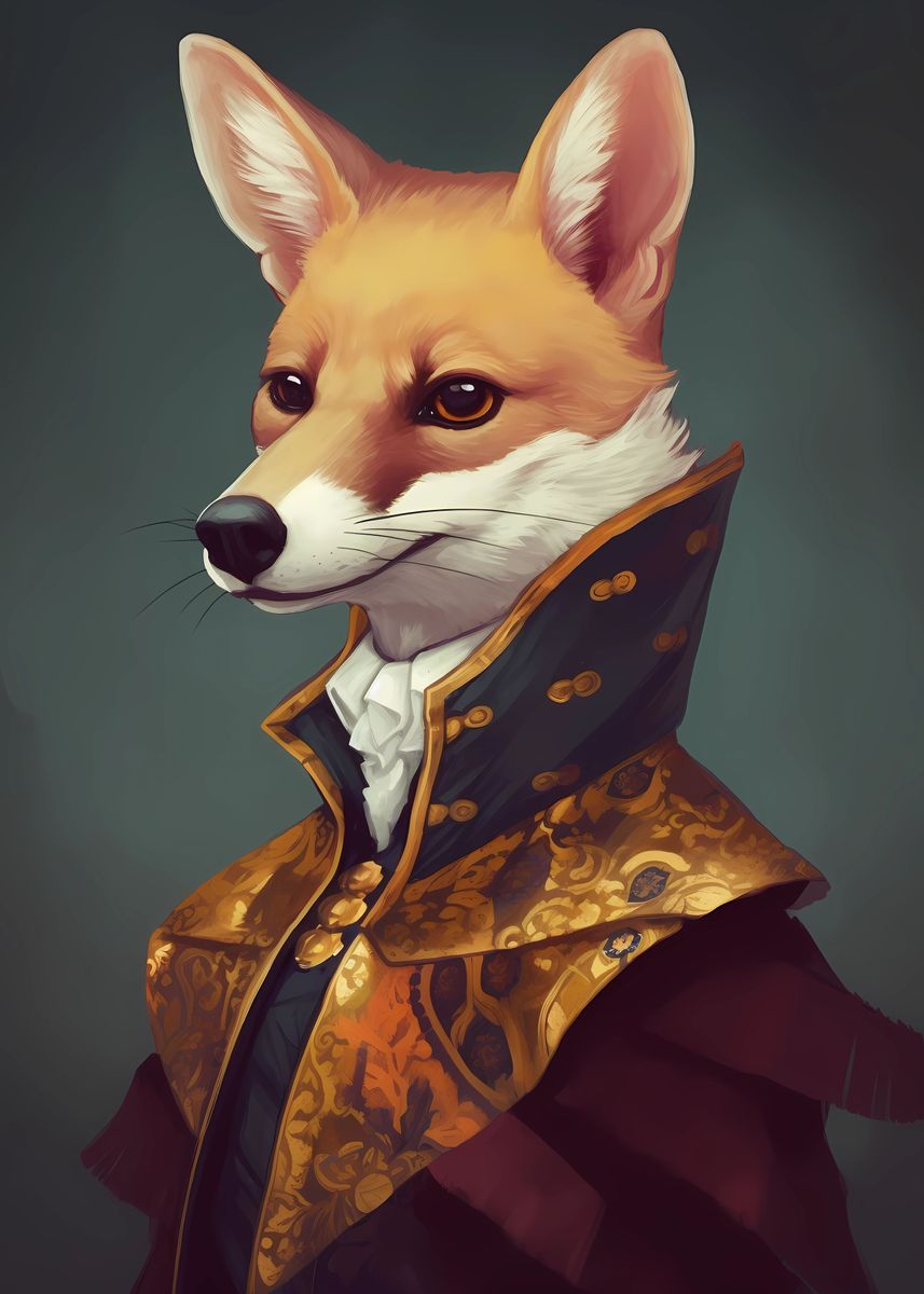 'Marten Mystical beings' Poster, picture, metal print, paint by ...