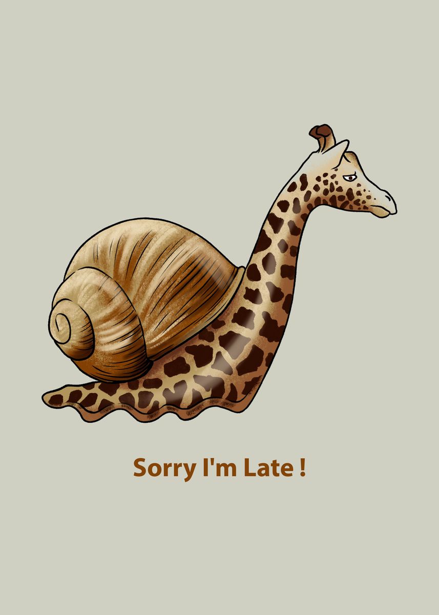 'Giraffe meme posters' Poster, picture, metal print, paint by masn ...