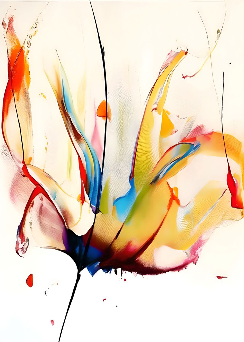 'ABSTRACT PAINTING ART' Poster, picture, metal print, paint by ...