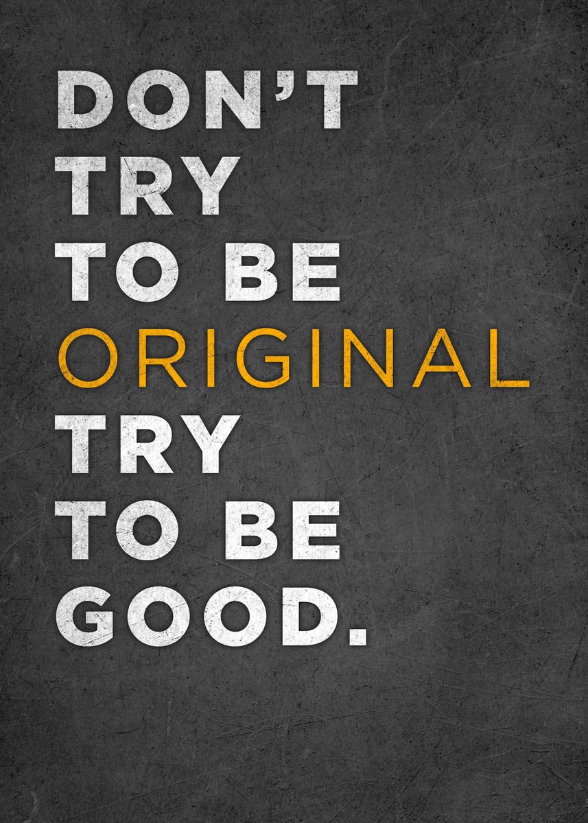 'Try To Be Good' Poster, picture, metal print, paint by HOLOSOMNIA ...