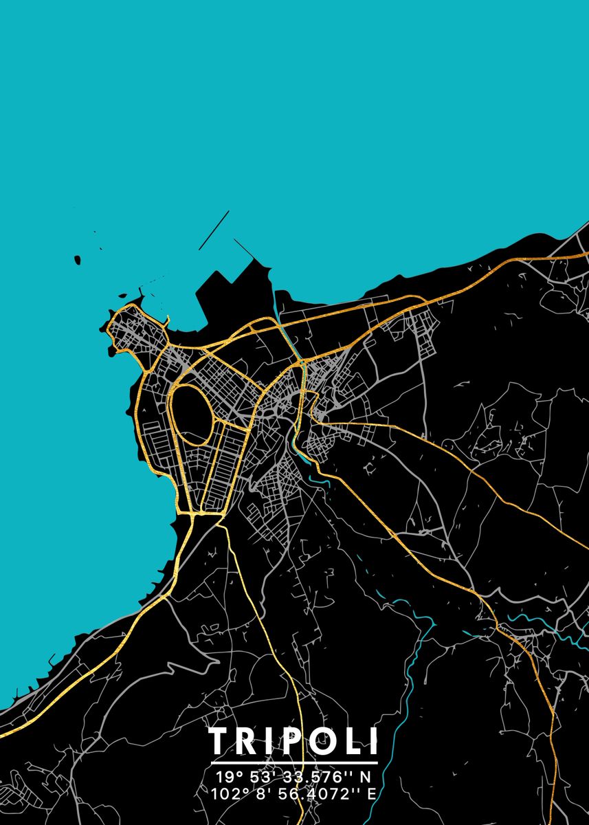 'Tripoli Lebanon' Poster, picture, metal print, paint by Clayborne ...