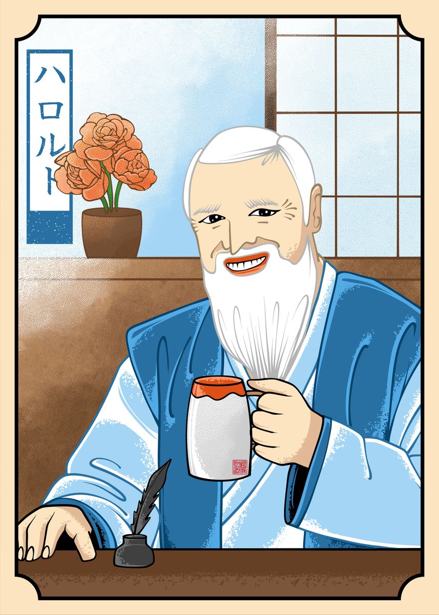 'Hide The Pain Harold Meme' Poster, picture, metal print, paint by ...