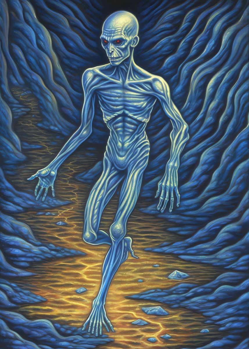 'Alien Trippy 09' Poster, picture, metal print, paint by Art Concept ...