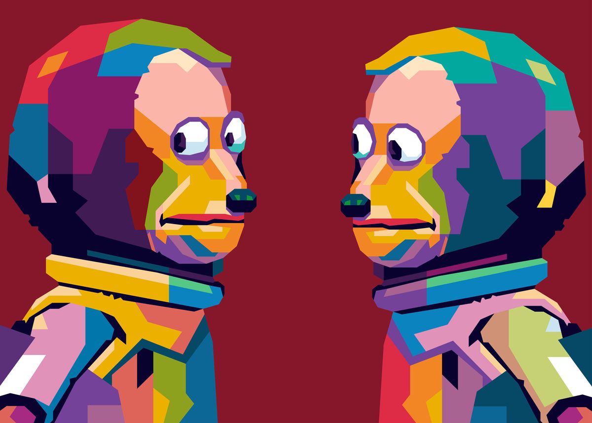 'Monkey Double Meme' Poster by Muifatin | Displate