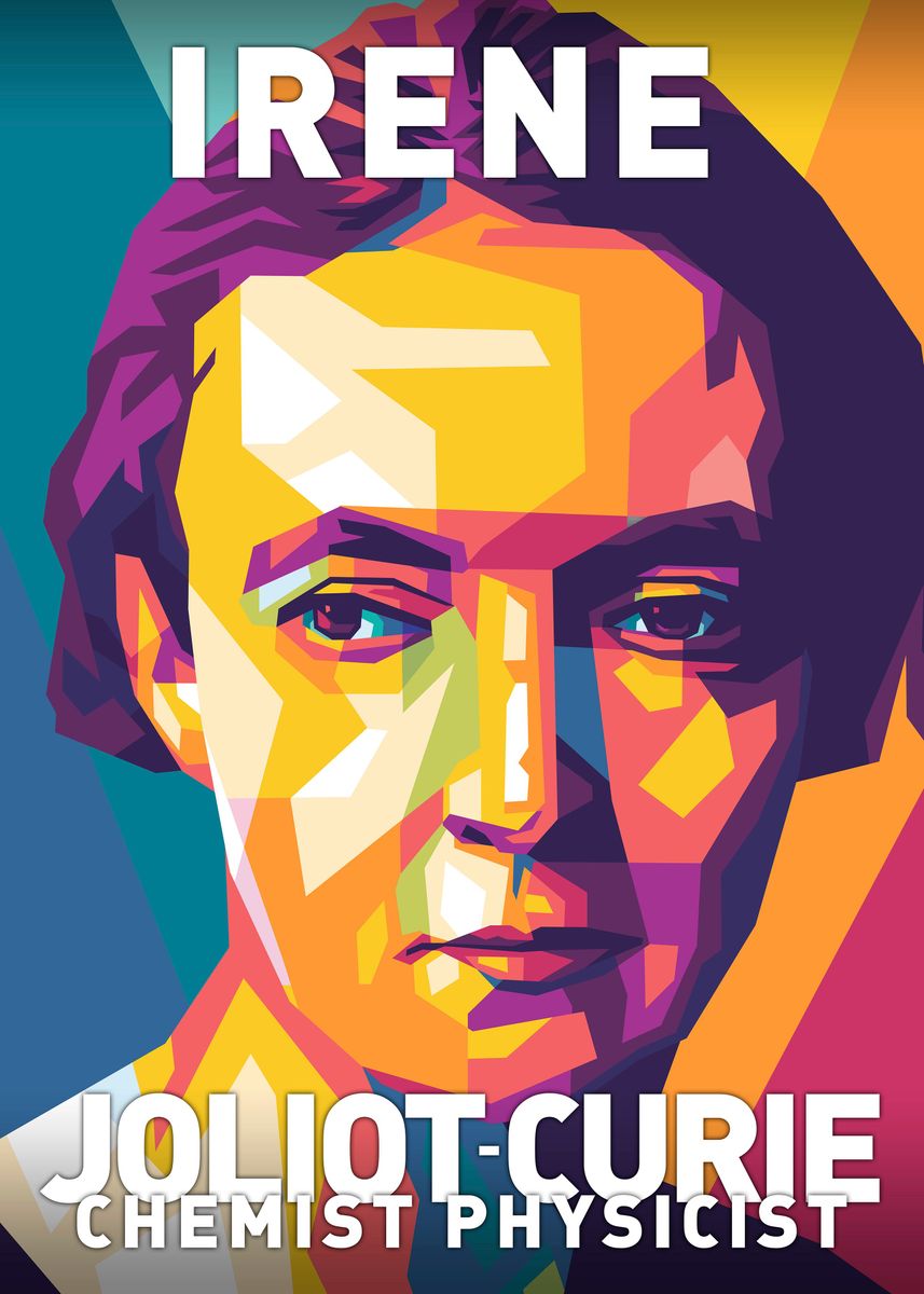 'Irene Joliot Curie' Poster, picture, metal print, paint by Shecience ...