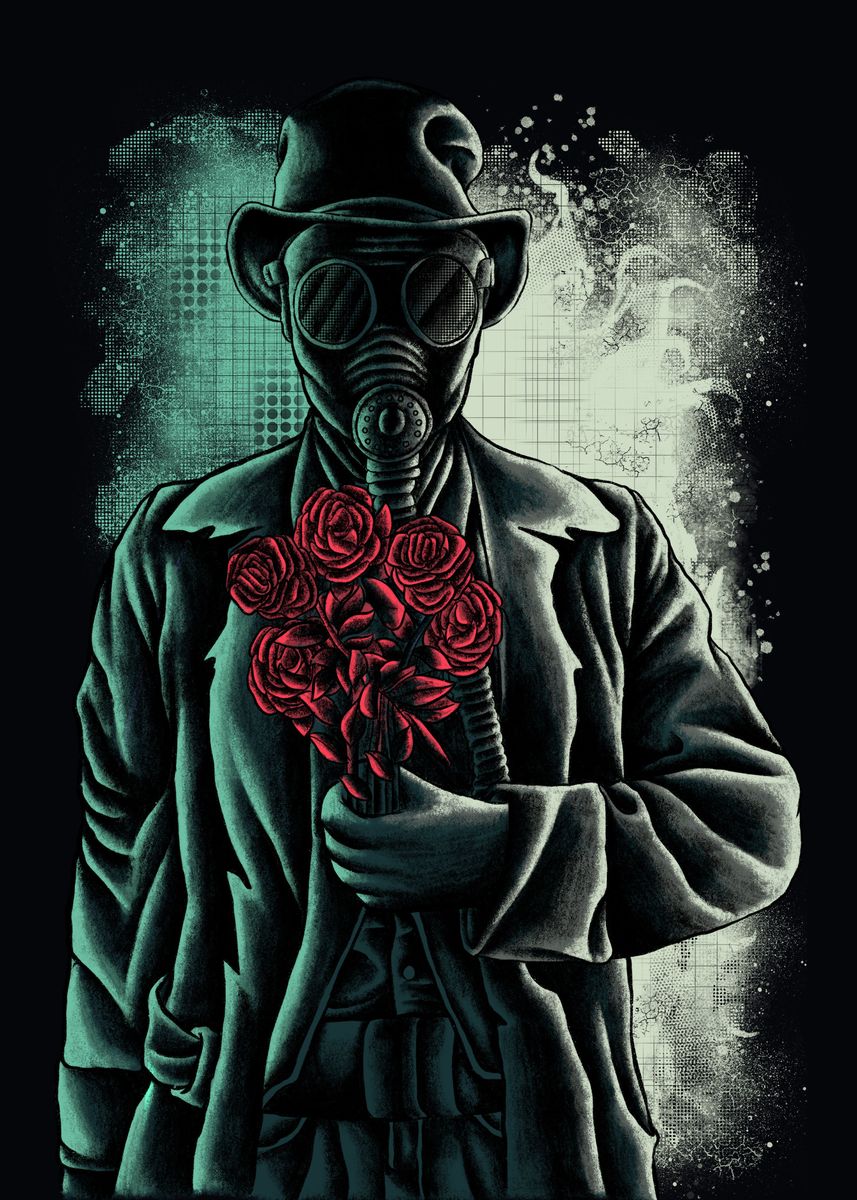 'dark love' Poster, picture, metal print, paint by masn | Displate