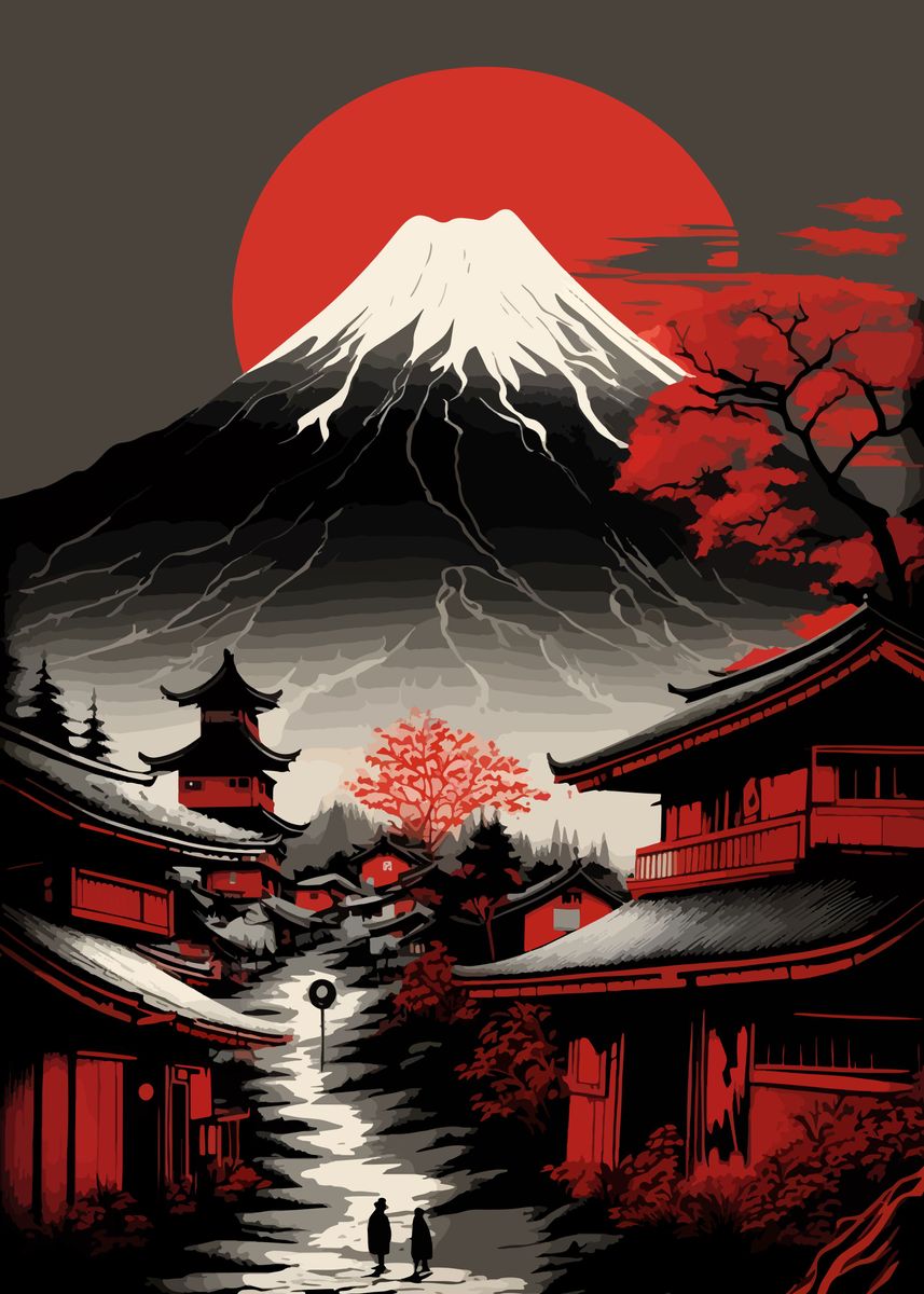 'Japanese Cultural' Poster, picture, metal print, paint by jaydenjtu ...