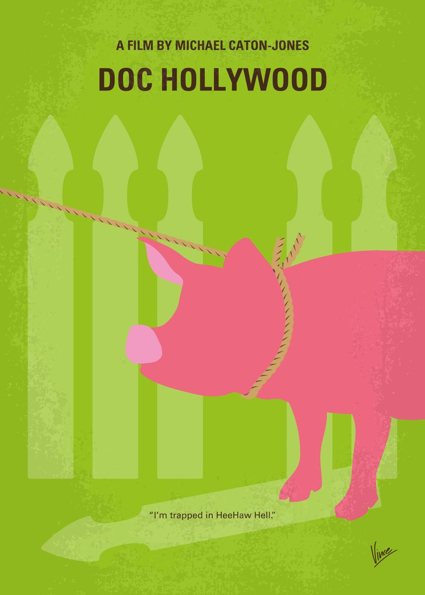 'No1379 My Doc Hollywood' Poster, picture, metal print, paint by ...