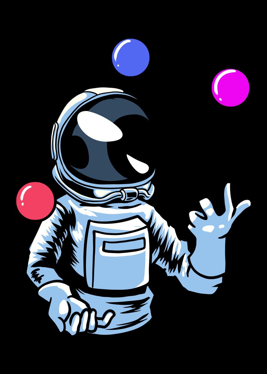 'Juggling Juggler' Poster, picture, metal print, paint by CrazySquirrel ...