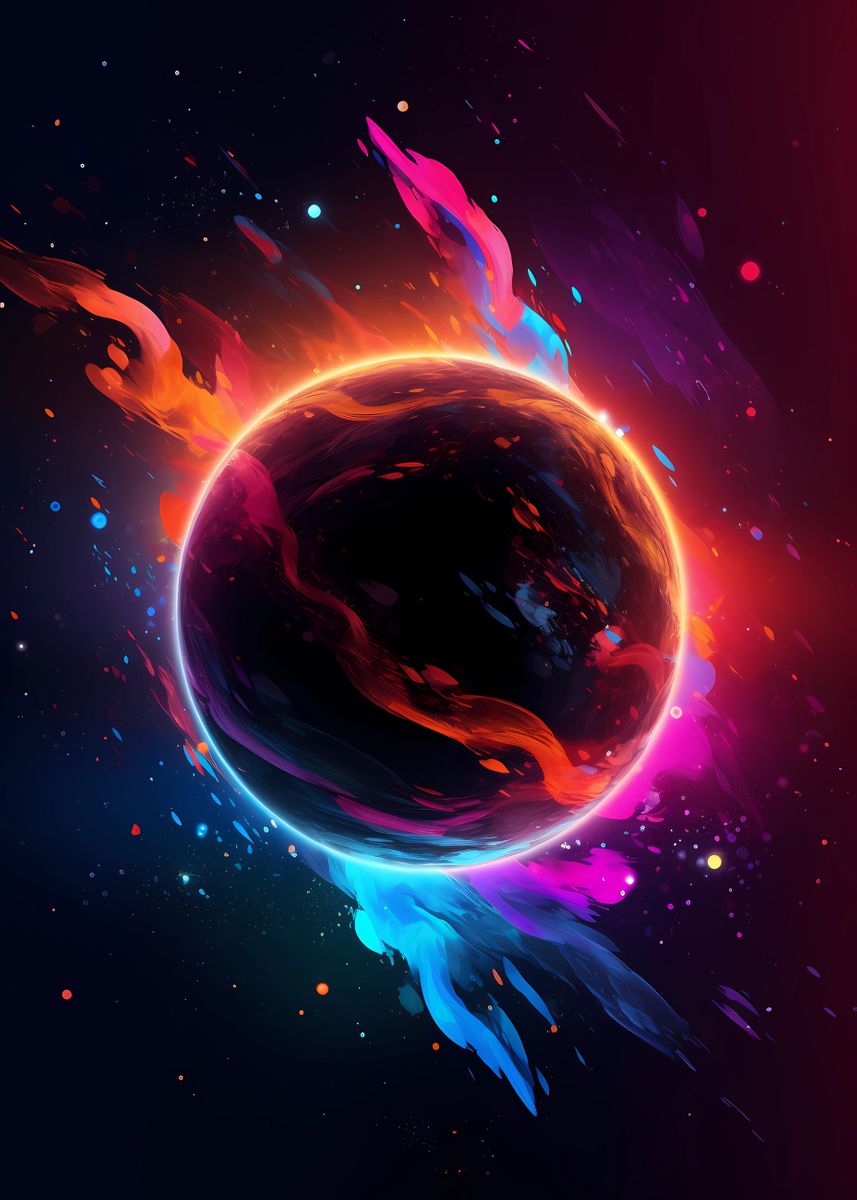 'Psychedelic Universe' Poster, picture, metal print, paint by WITS ...