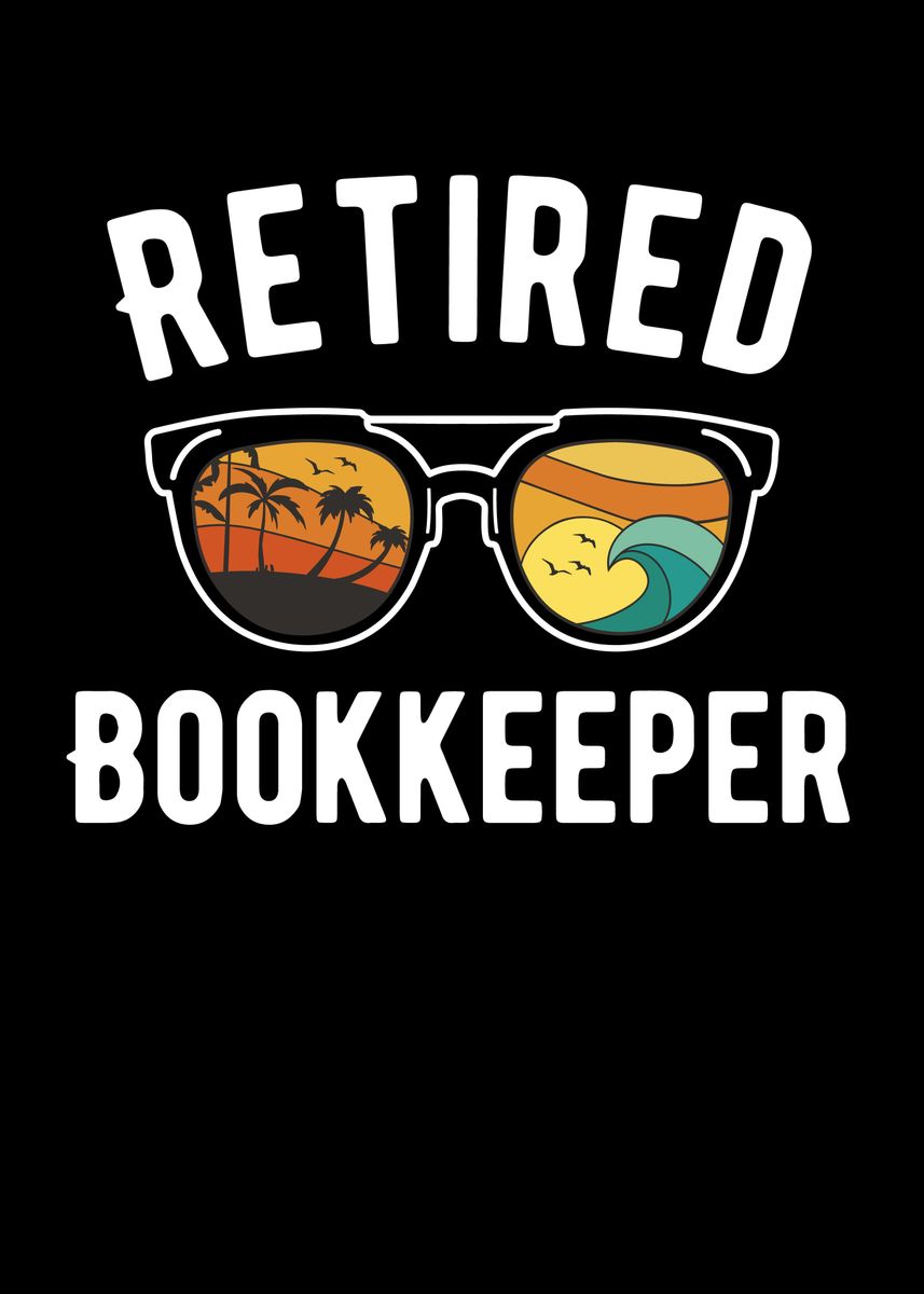 'Retired Bookkeeper Beach' Poster by Carlo Speelmans | Displate