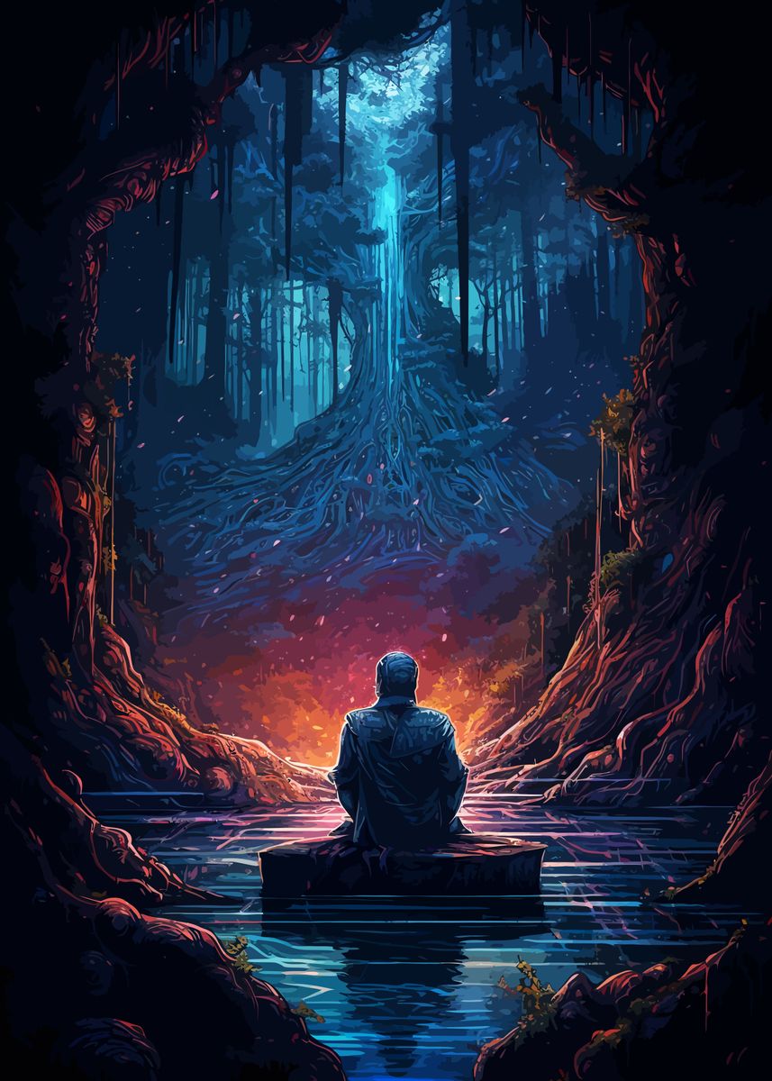 'Flame of Enlightenment' Poster, picture, metal print, paint by Nasmed ...