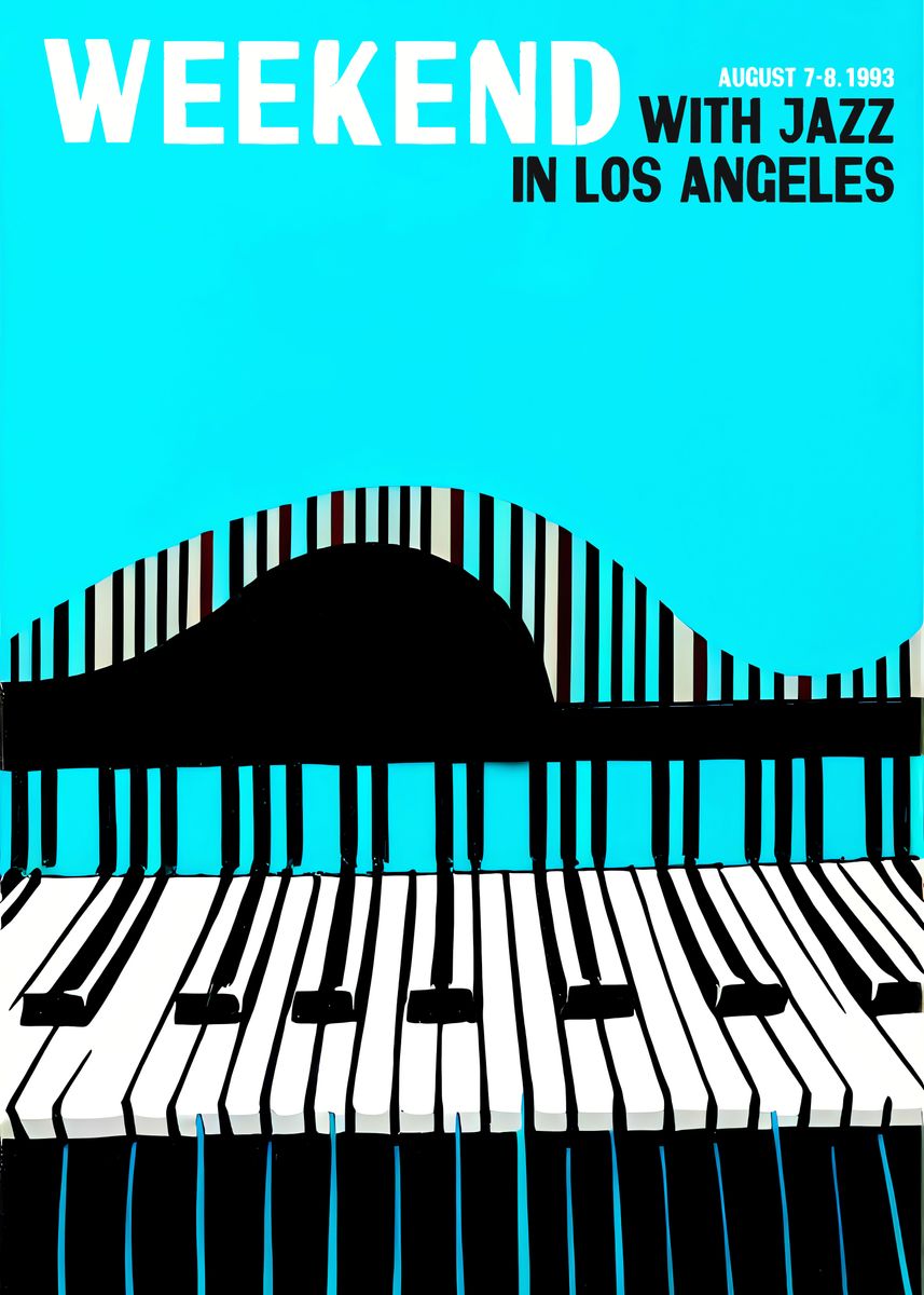 'Weekend With Jazz in LA' Poster, picture, metal print, paint by ...