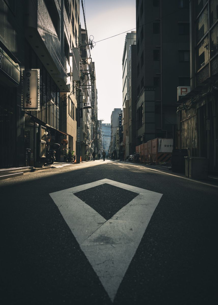 'tokyo street' Poster, picture, metal print, paint by nicolas stempien ...