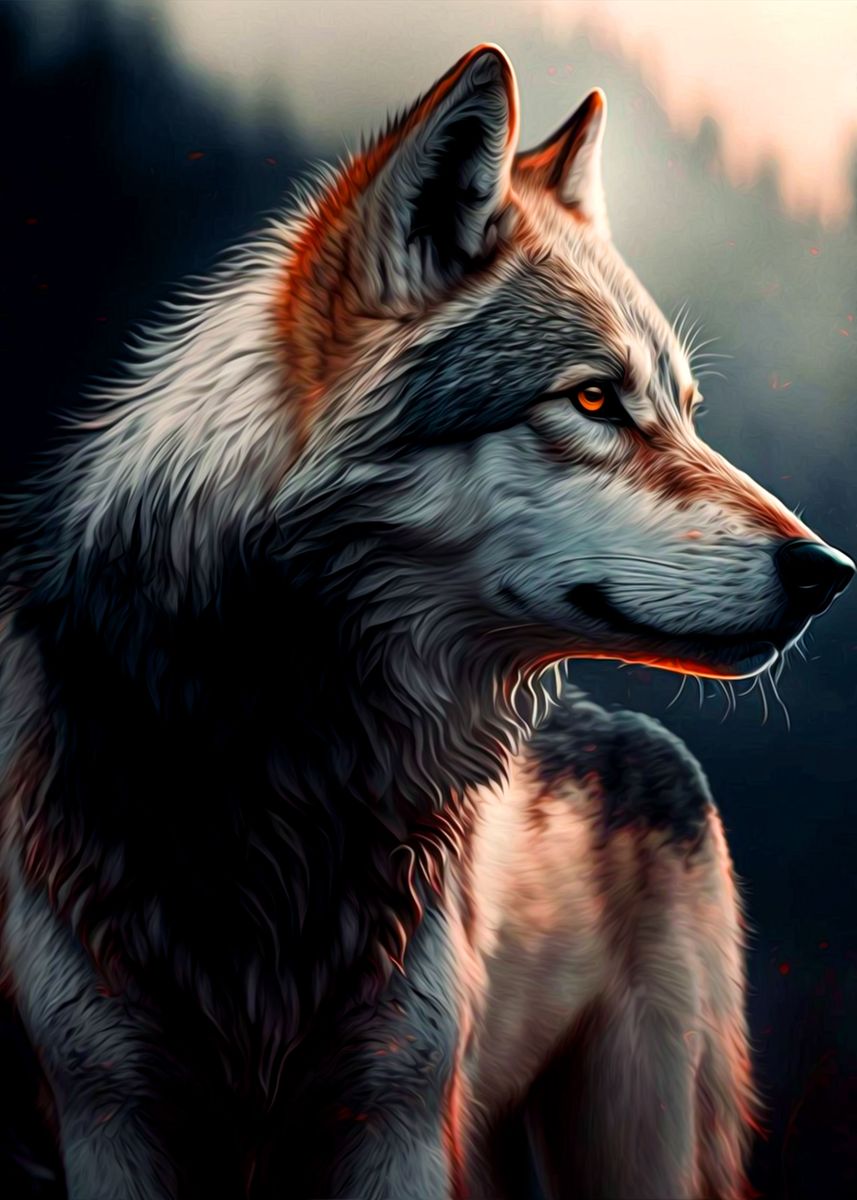 'Wolf' Poster by minh doan | Displate