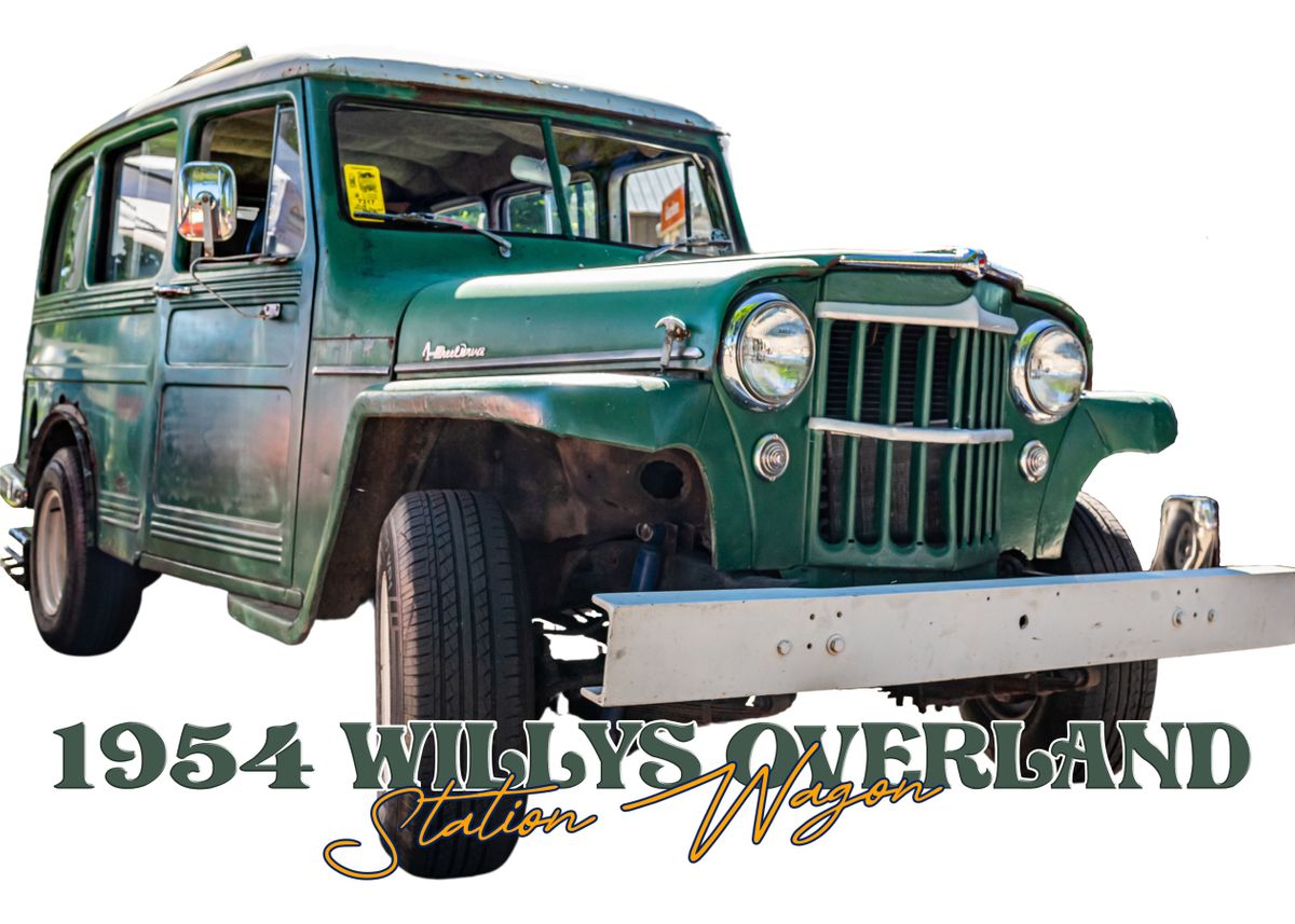 '1954 Willys Overland Wagon' Poster by Gestalt Imagery | Displate