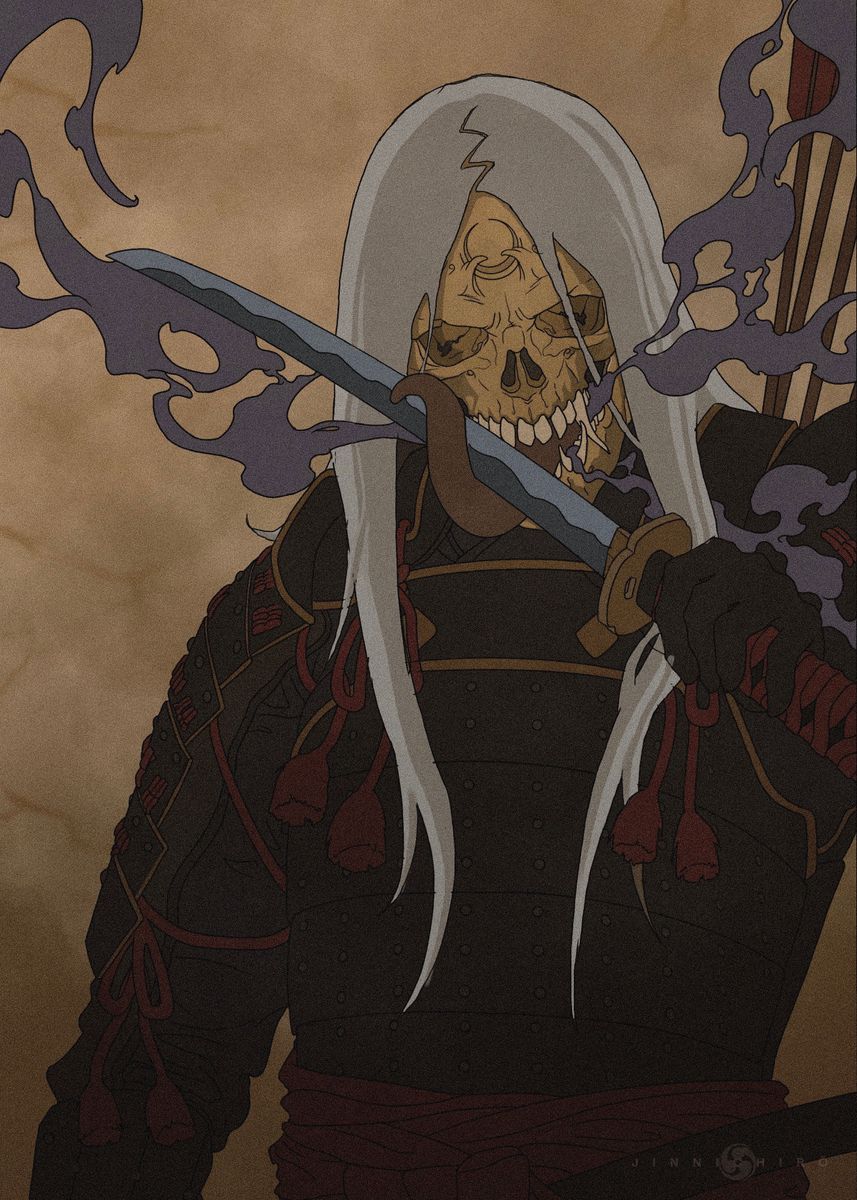 'The Dead Samurai II' Poster by JINNICHIRO | Displate