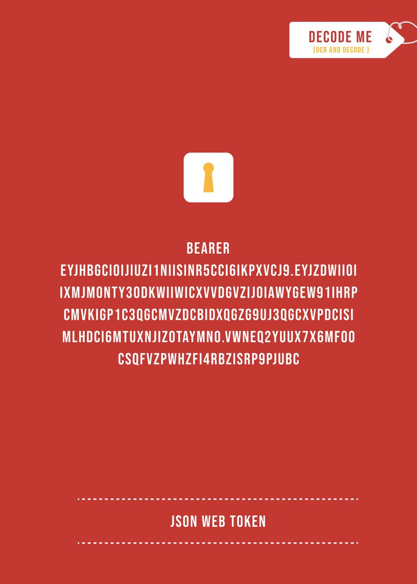 'JSON Web Token' Poster, picture, metal print, paint by Wisnu Harjanta ...