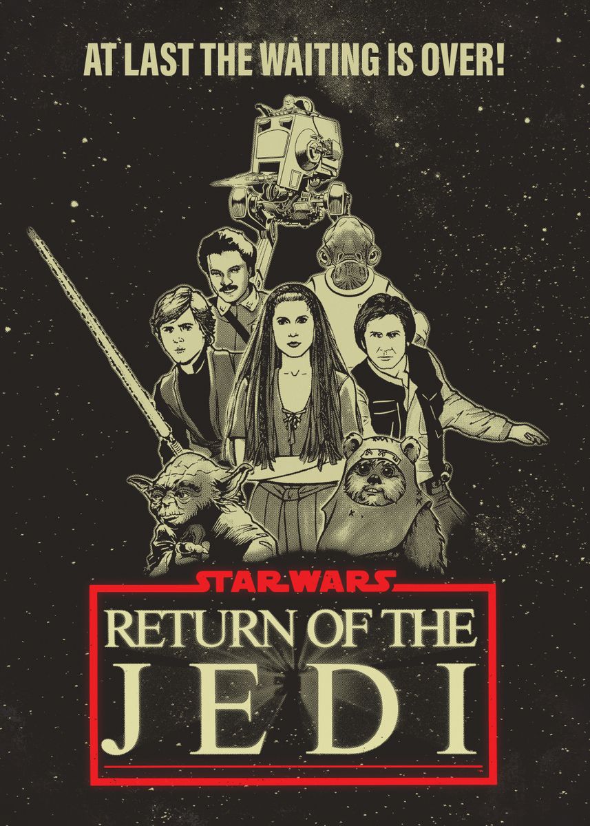 'The wait is over' Poster, picture, metal print, paint by Star Wars ...