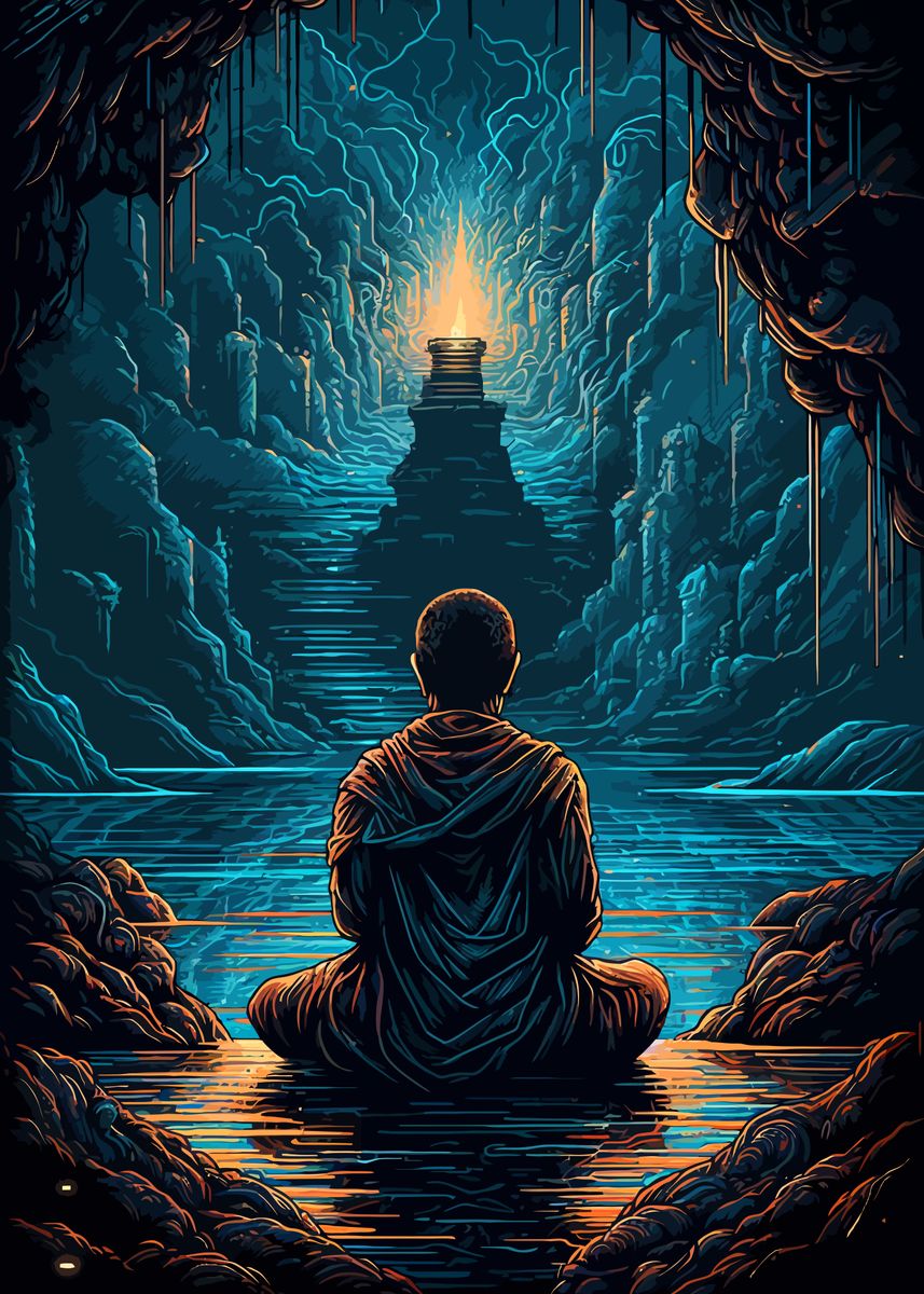 'Mind Over Matter' Poster, picture, metal print, paint by Nasmed | Displate