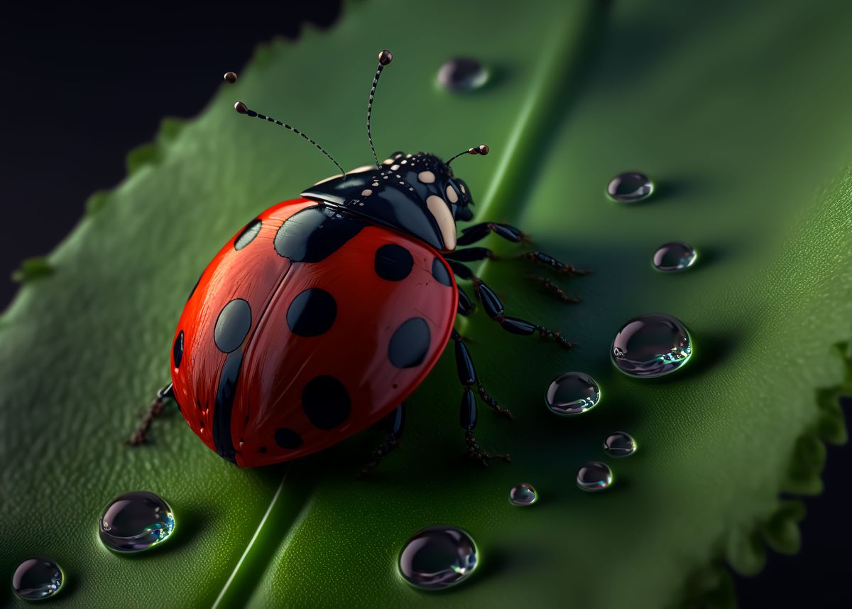 'Ladybug animal' Poster by Football Player Retro | Displate