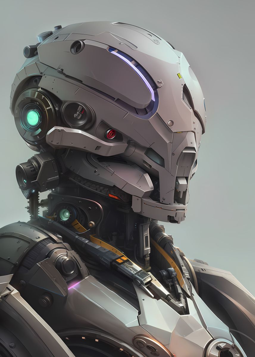 'Alien Robot Hunter' Poster, picture, metal print, paint by Luong Phat ...