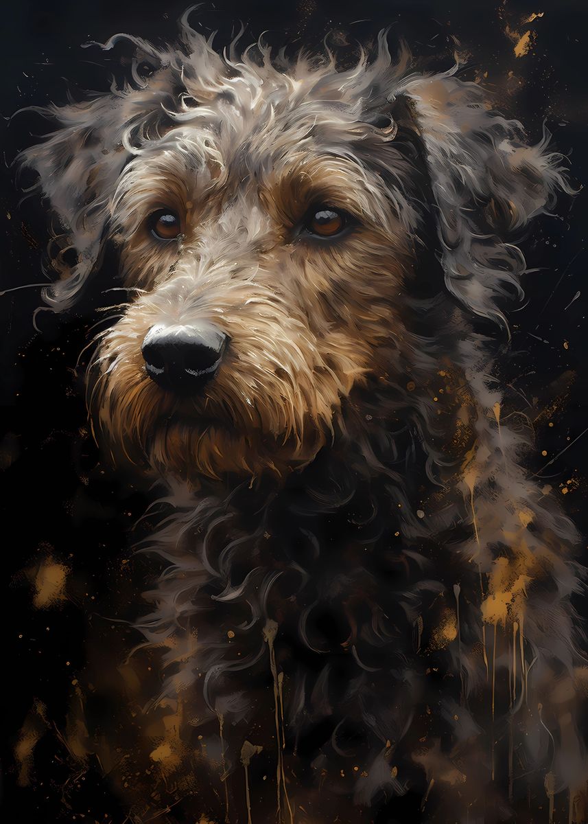 'Poodle Dog Magical realm' Poster by Adam Decor | Displate