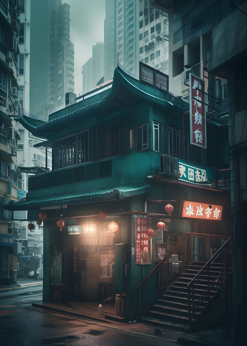 'Japan Pixel Art' Poster, picture, metal print, paint by Ander HaRRy ...